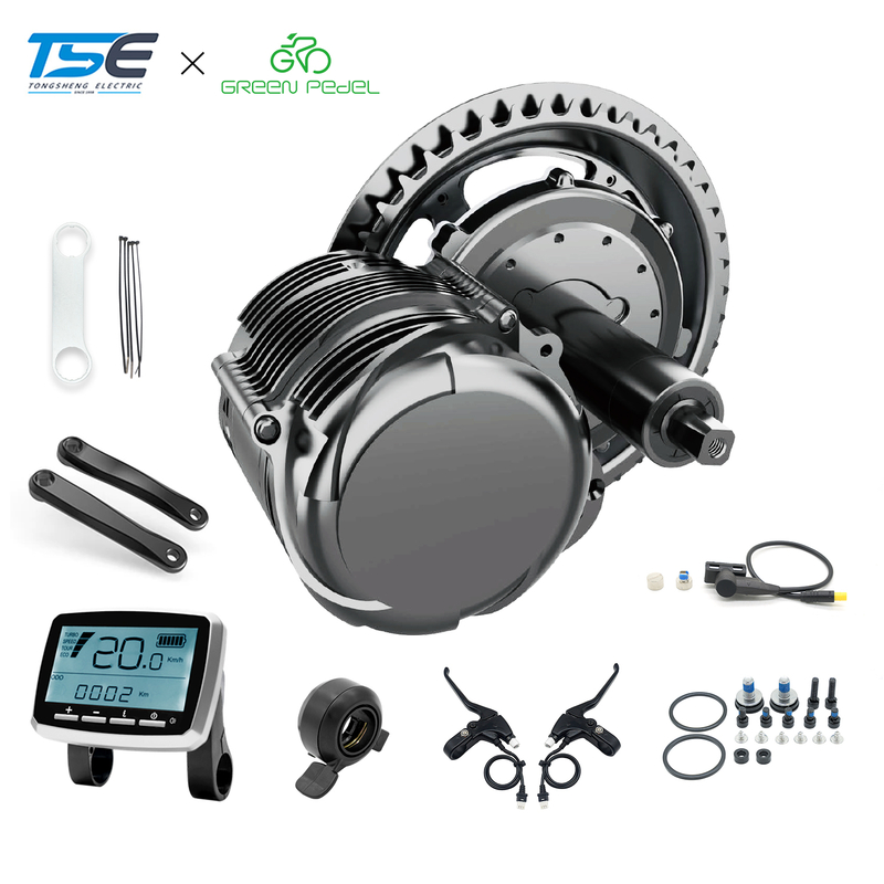 48V 750W TSDZ8 Mid Drive Motor Kit - GREEN PEDEL